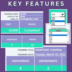 Employee Training Tracker Template | HR Dashboard | Training Dashboard ...