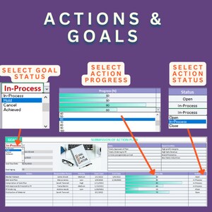 Action Plan Template | Task Management | Goals Tracker | Action Plan ...
