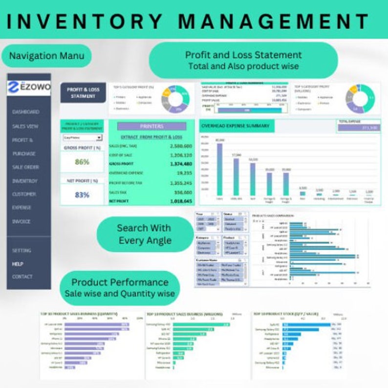 Inventory Tracker Excel Template | Order and Shipment Tracking | Small ...