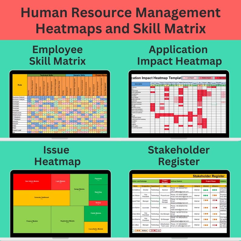 Project Stakeholder and Resource Management Template, Project ...