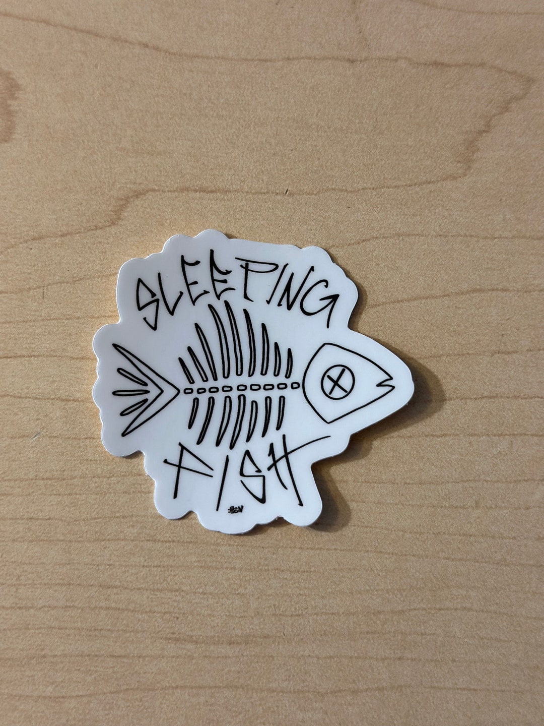 Sleeping Fish Official Sticker - Etsy