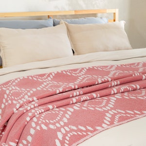 Turkish Cotton Queen Bed Throw Blanket: Fall Home Decor With Tassels - Etsy