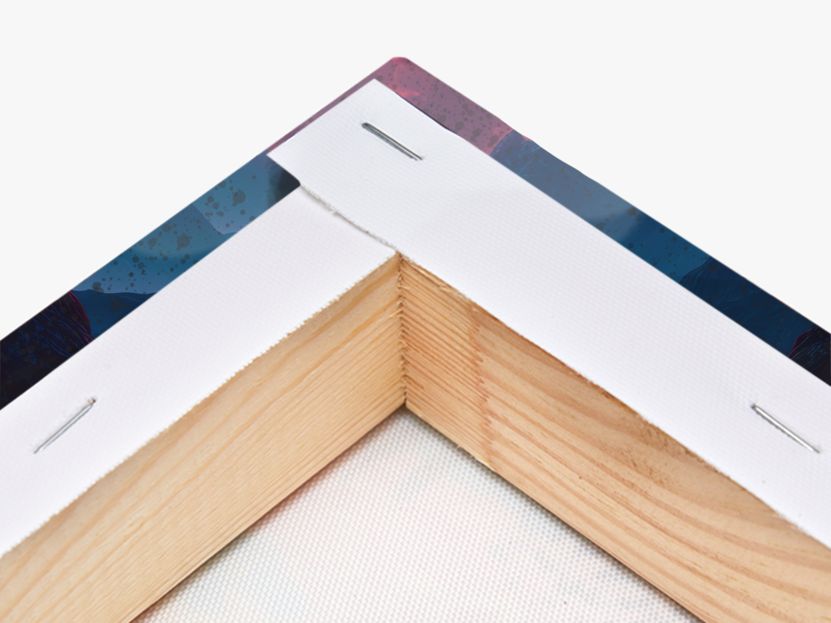 Red Full Moon Rising Over Water Canvas Art Space Art Matte Painting ...