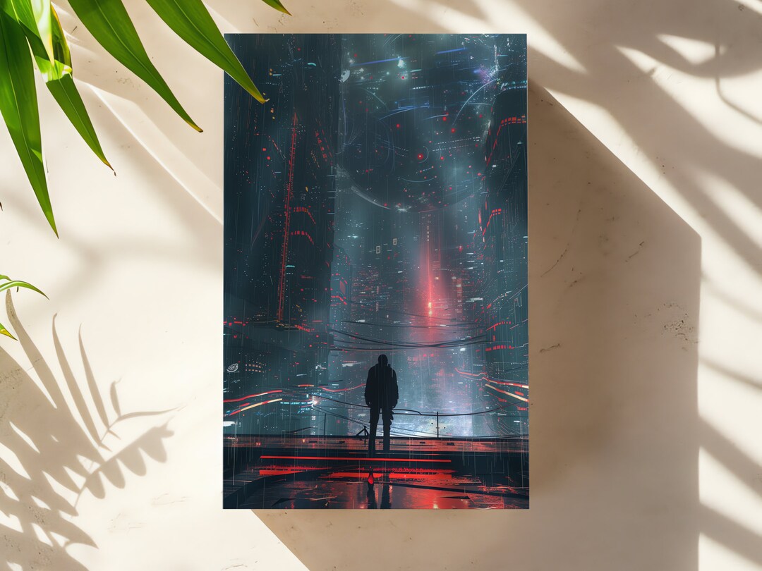 Cyberpunk Cityscape Blade Runner 2049 Tribute Rain-soaked Retrofuturism ...