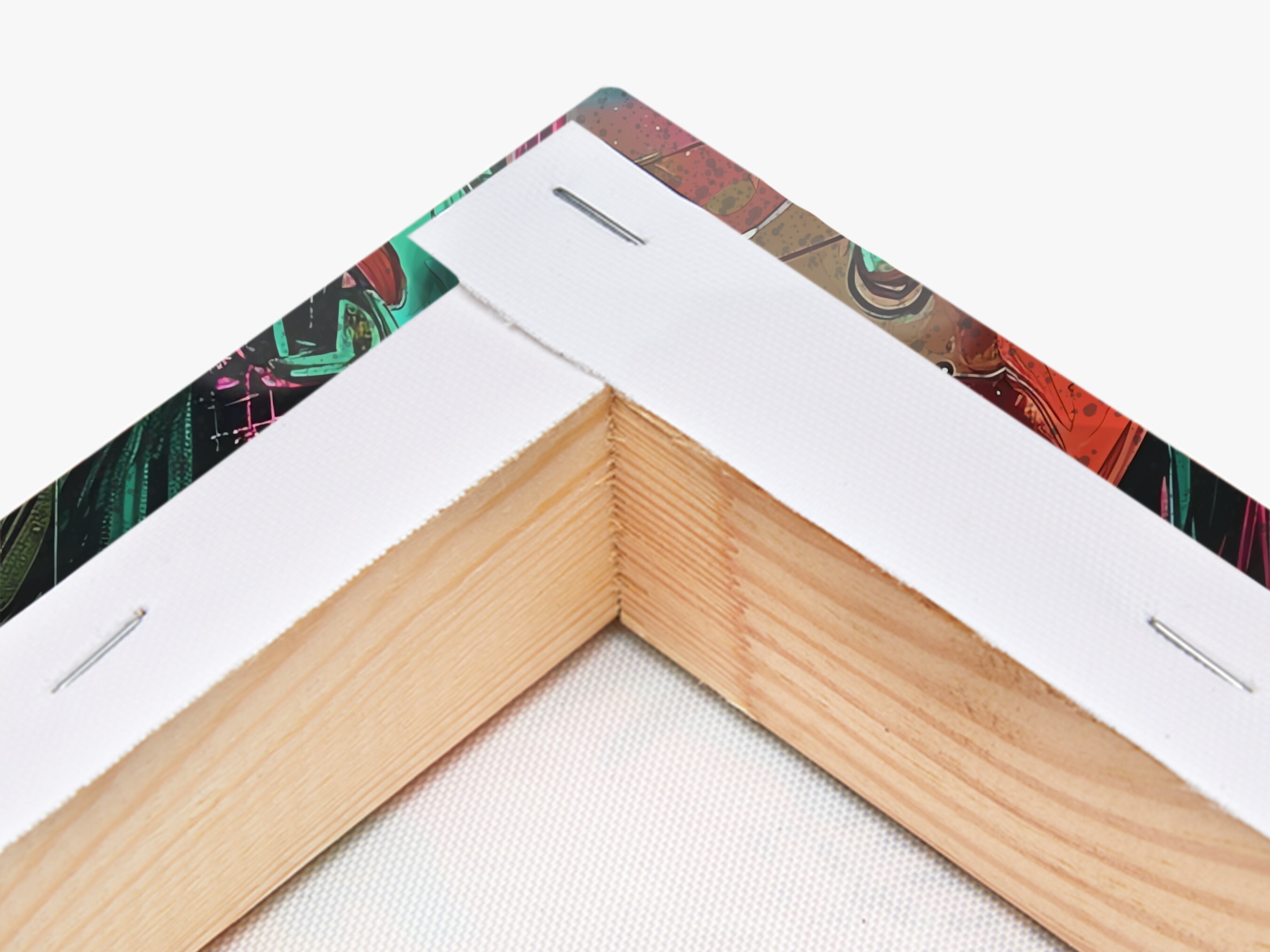 Cyberpunk Girl Portrait Canvas Stunning Digital Art Woman in Glasses ...