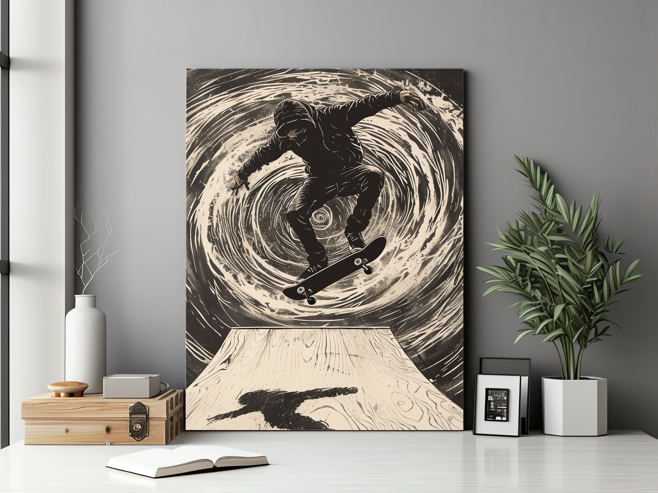 Psychedelic Skateboard Ramp Poster Award-winning Design Stanley ...