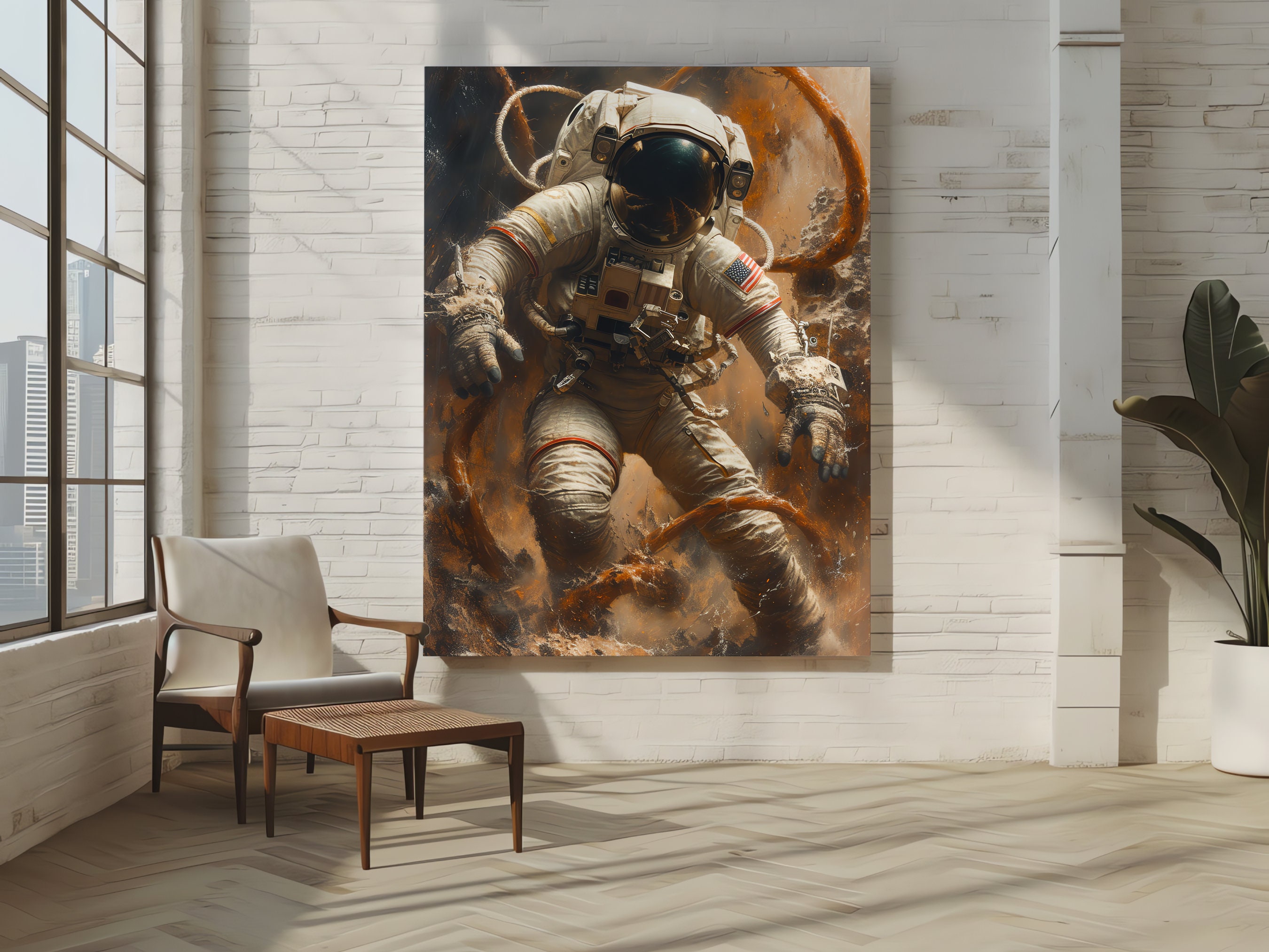 Ultrafine Detailed Astronaut Space Suit Canvas Art Contest Winner ...