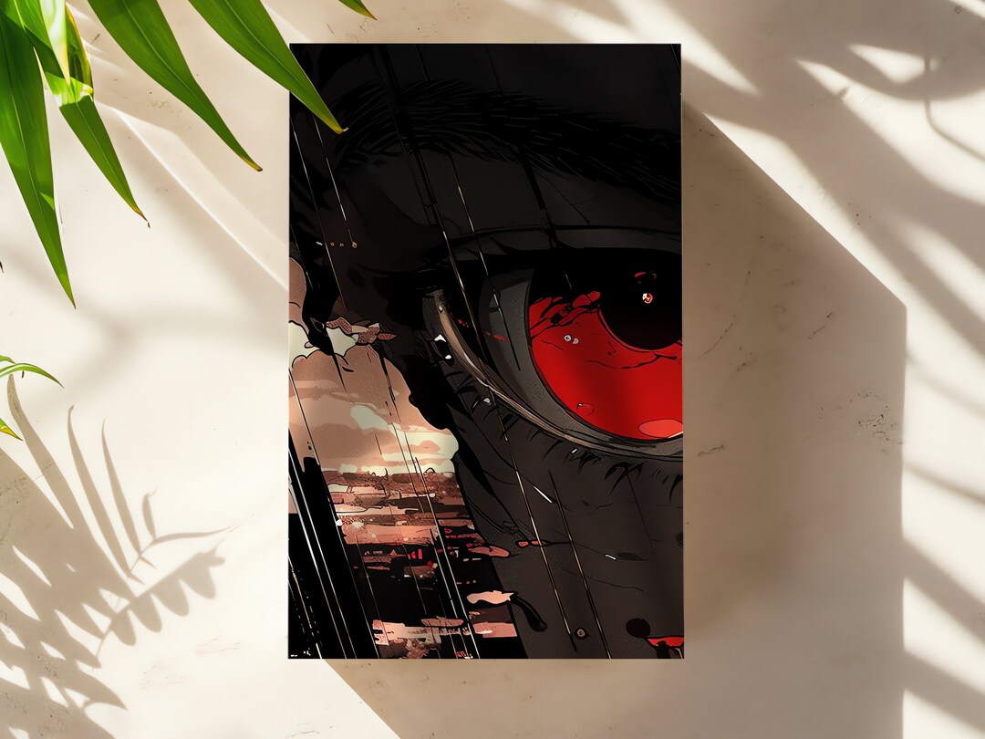 Red Eyes Poster Art Akira-inspired Style 1988 Aesthetic SOTS Art Close ...
