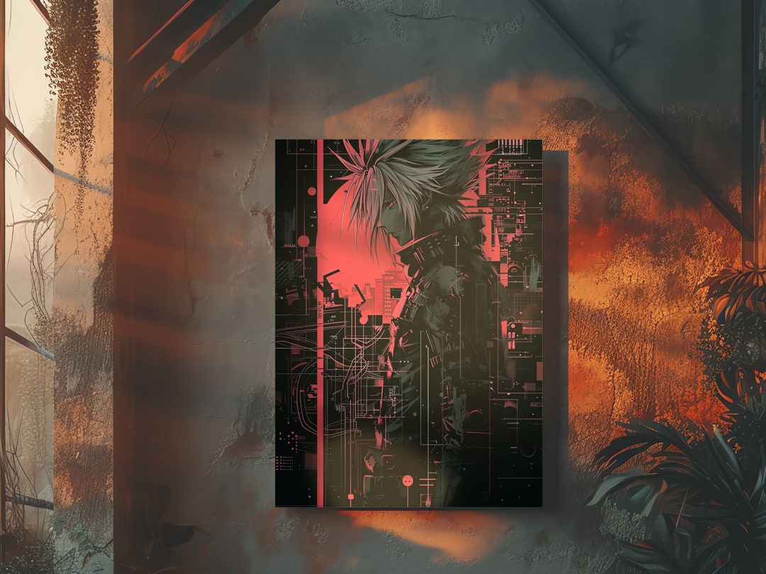 Futuristic Cyberpunk City Anime Canvas Art Cgsociety Computer Art Stand ...