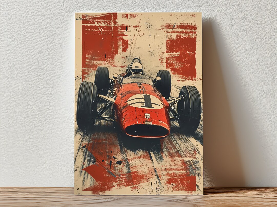 Vintage Racing Car Canvas Art Ultrafine Detail Cobra Automotive Design ...