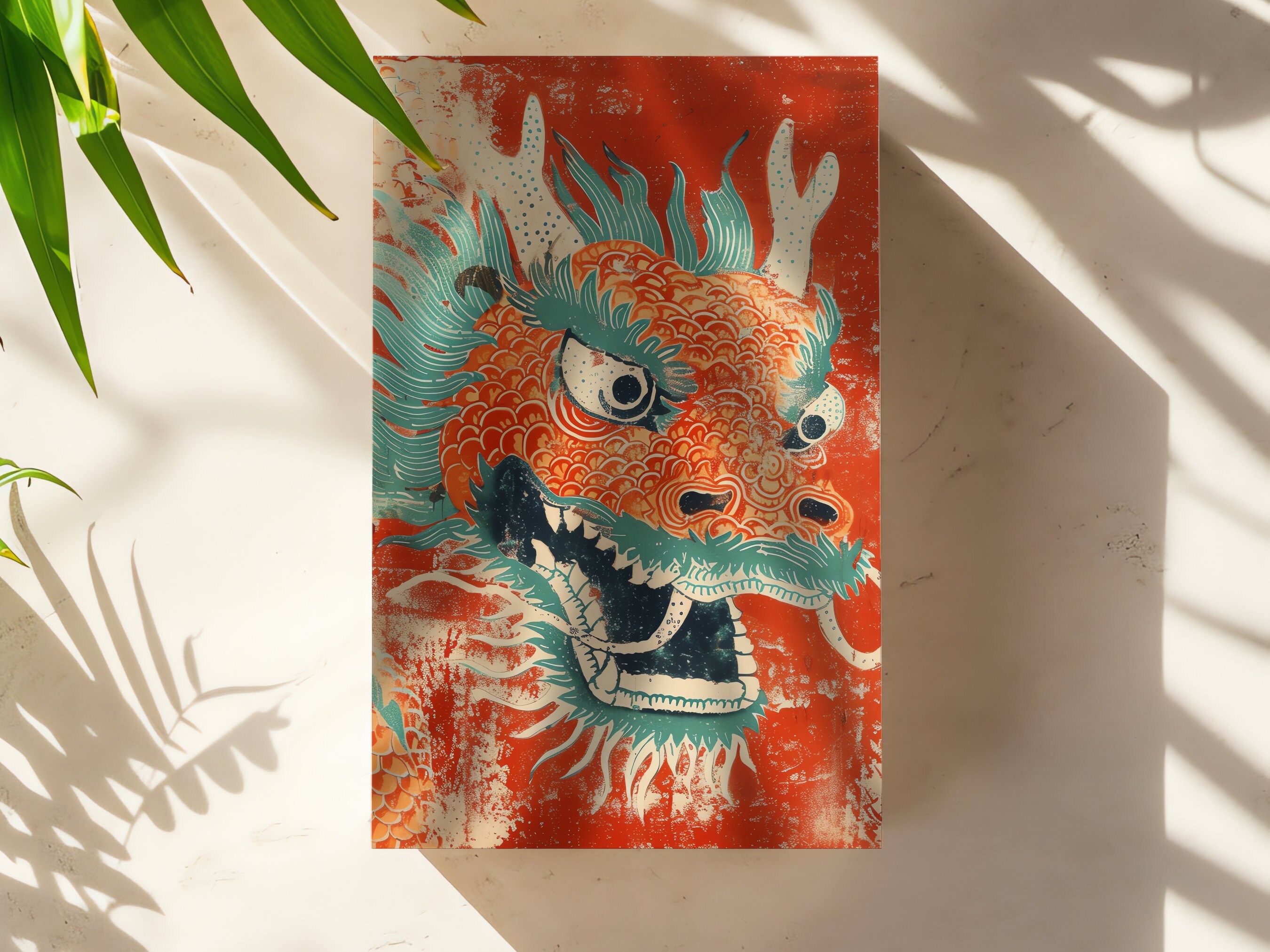 Dragon Silk Screen Ancient Chinese Art Inspiration Cloisonné Wall Art ...