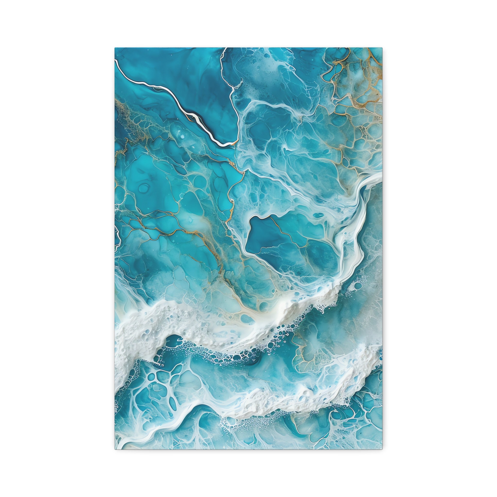 Abstract Wave Painting Polished Flowing Paint Generative Art Trending ...