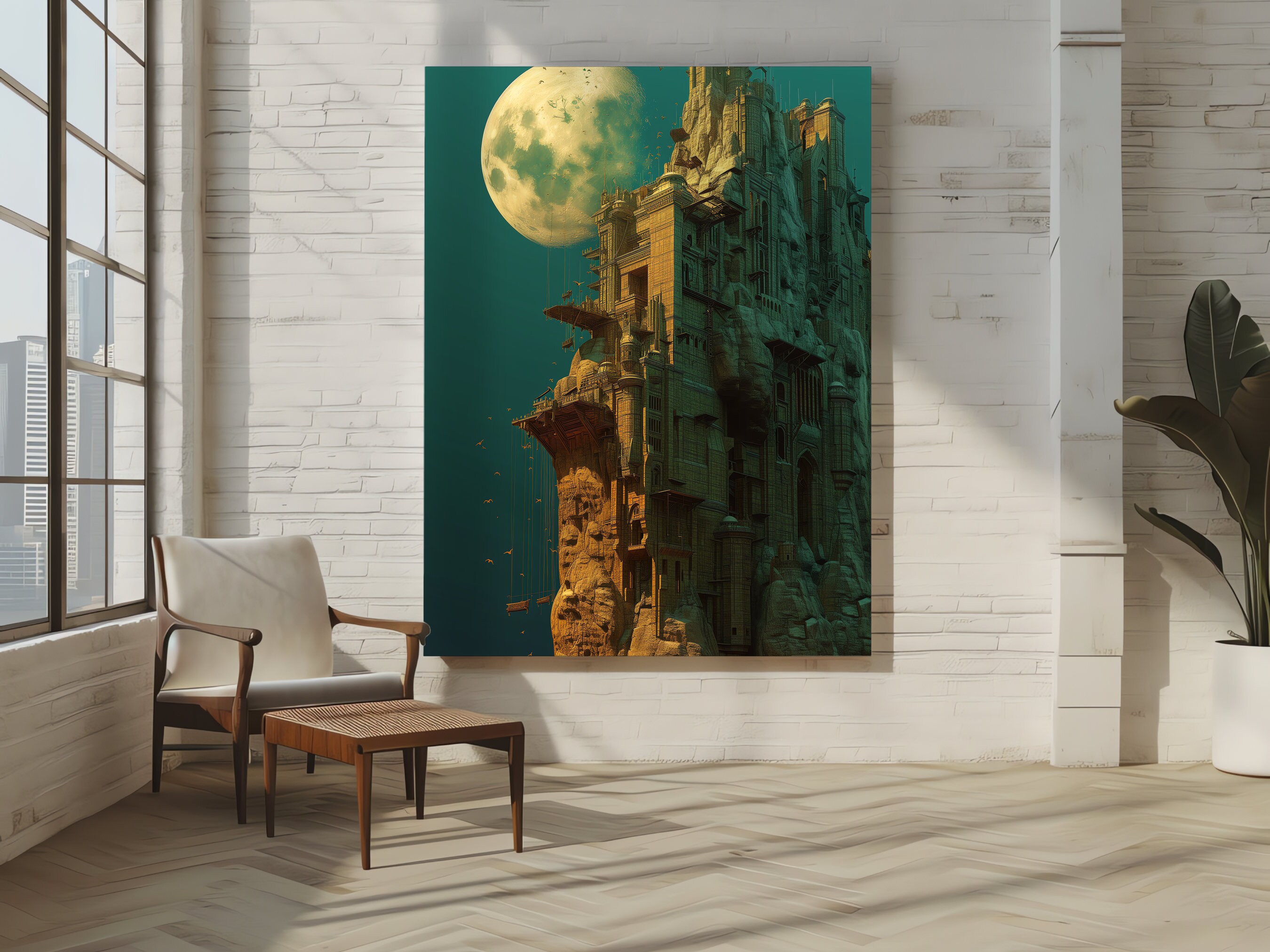 Fantasy Castle Art Print 3D Architecture Mandelbulb Inspired Matte ...