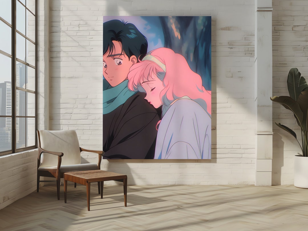 Anime Characters United Canvas Art Neo-romanticism 80s OVA Style Photo ...