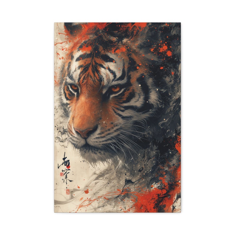 Tiger Face Canvas Airbrush Wildlife Art Sacred Furry Tiger Deviantart ...