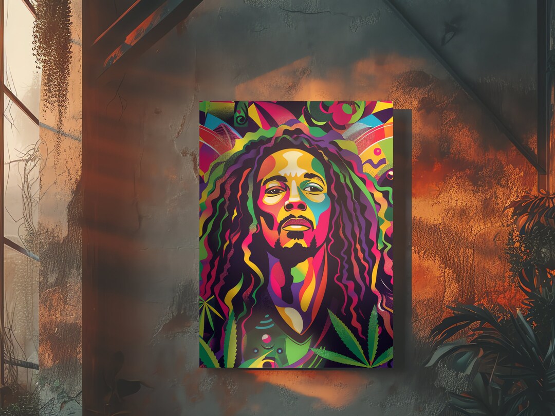 Reggae Canvas Art Nabis Inspired Style High Times Aesthetic Dreadlock ...