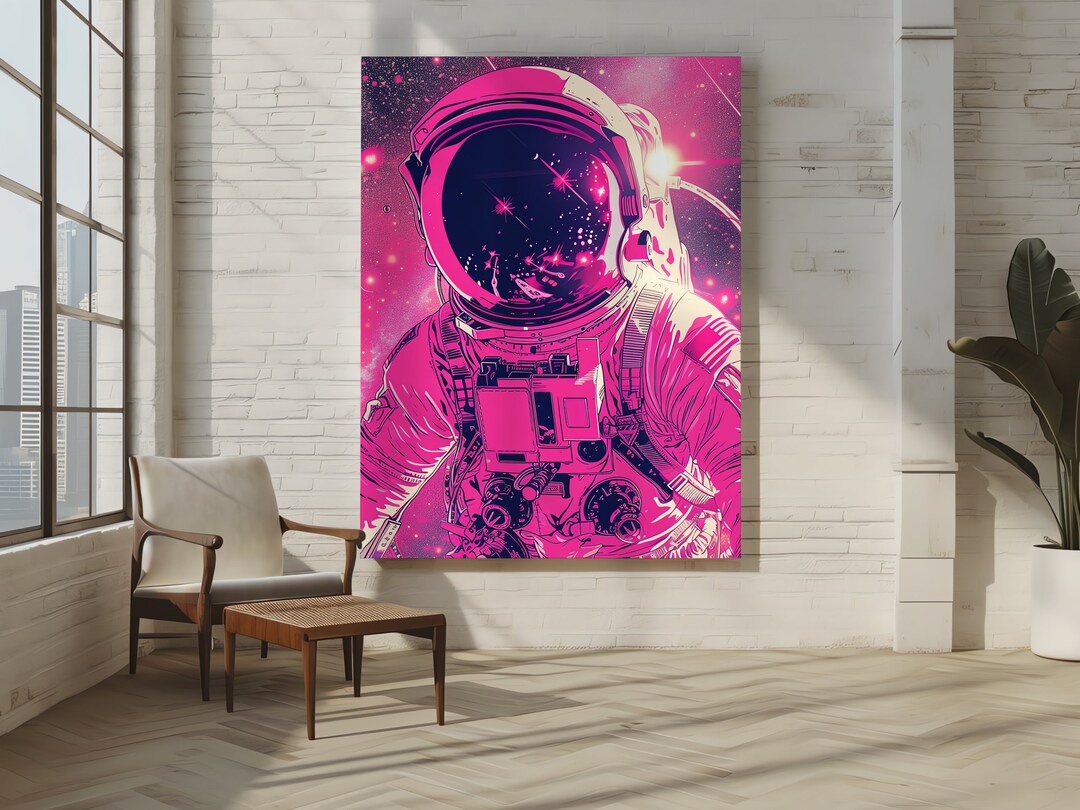 Astronaut Space Suit Poster Cosmic Synthwave Art Behance Contest ...