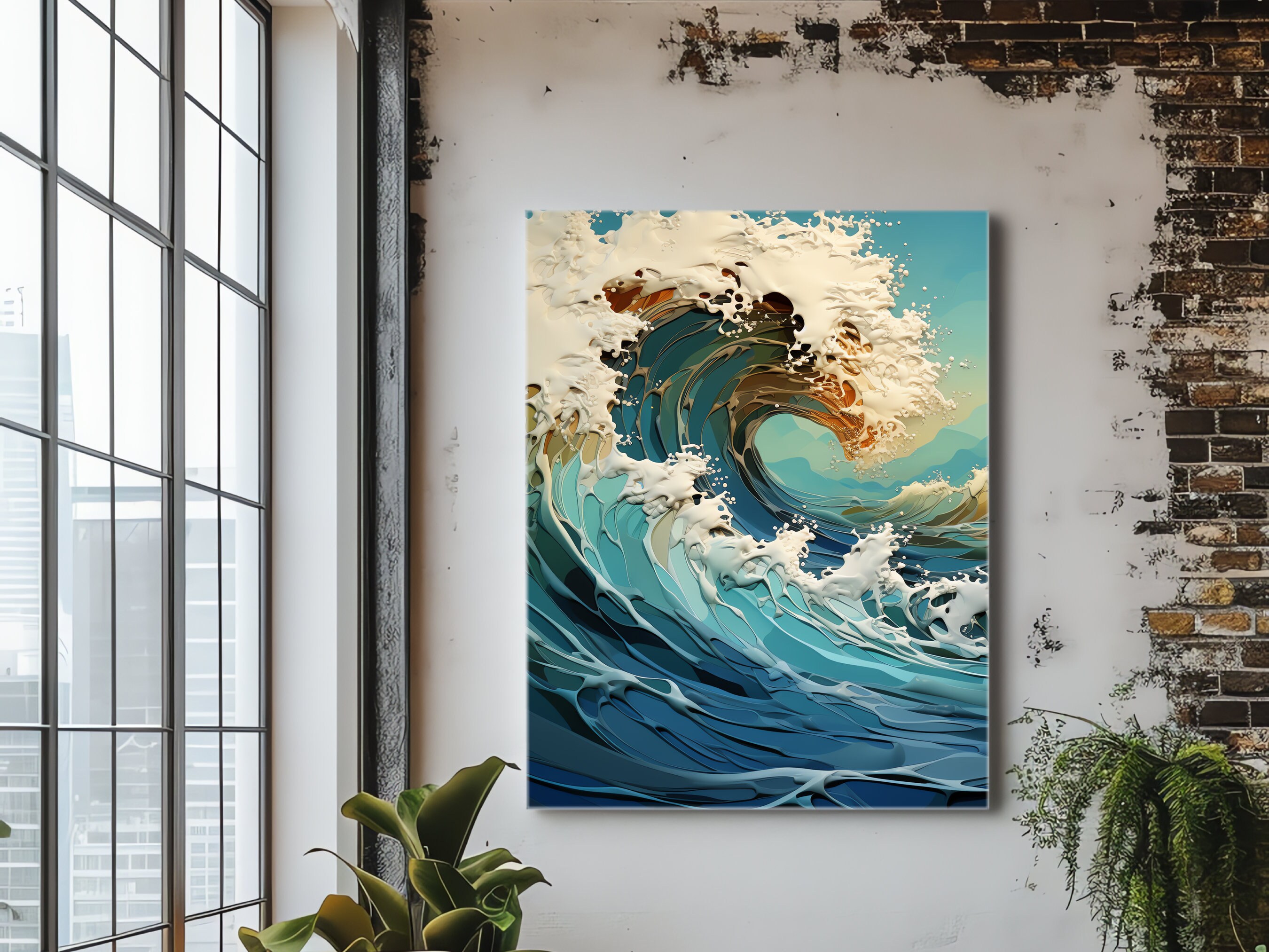Ocean Wave 3D Render Analytical Art Trend Behance Inspired Photoshop ...