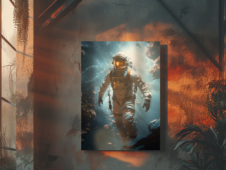 Space Suit Hologram Cgsociety 9 Astronaut Art Space Walk Scene Full ...