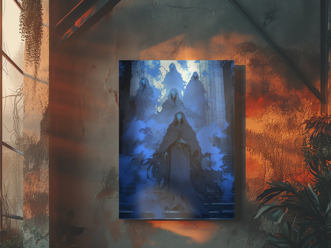 Eldritch Throne Fantasy Art Night Raid Concept Canvas Abaddon-inspired ...