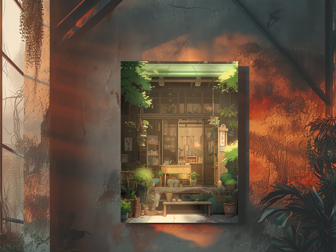 Potted Plant Room Painting Photorealistic Studio-style Art High Detail ...