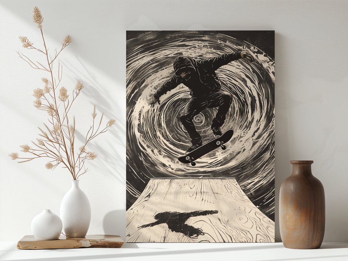 Psychedelic Skateboard Ramp Poster Award-winning Design Stanley ...