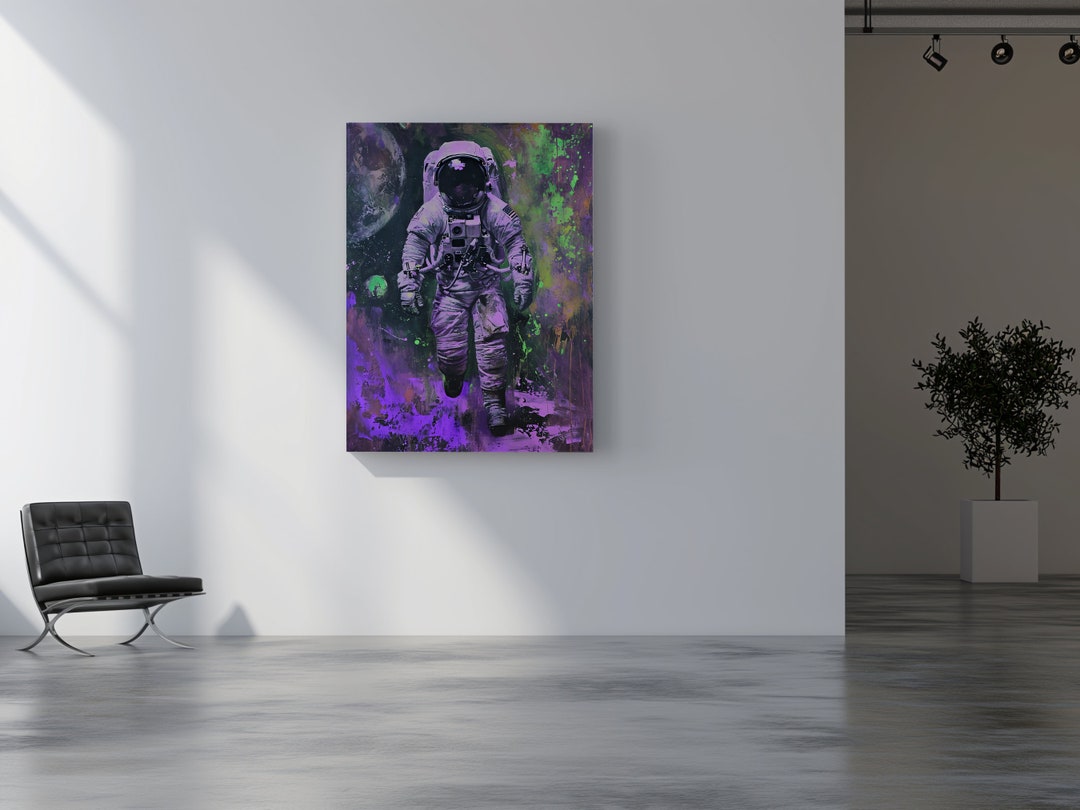 Space Art: Astronaut in Liminal Space Detailed Ultrafine Painting Award ...