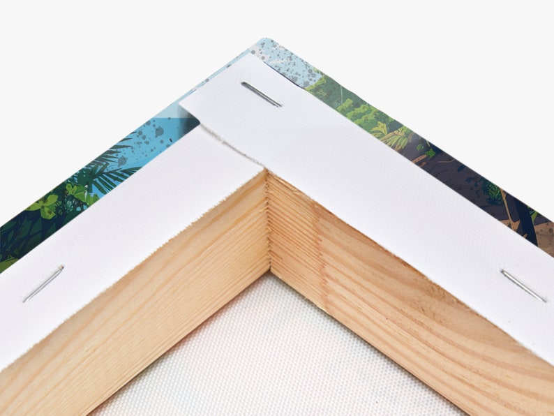 Tropical Beach Canvas Art Palm Tree Painting Matte Detailed Art Coastal ...