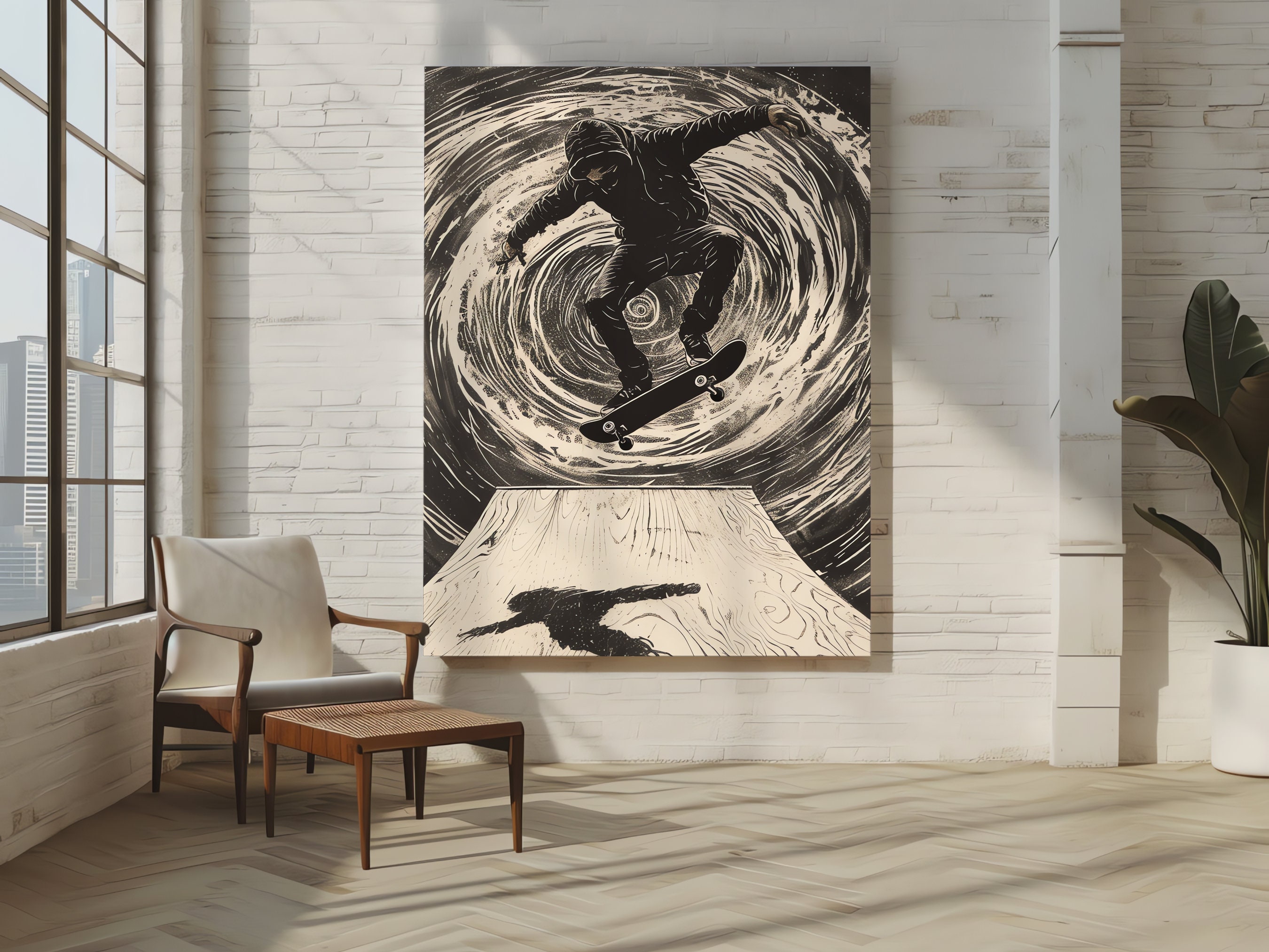 Psychedelic Skateboard Ramp Poster Award-winning Design Stanley ...