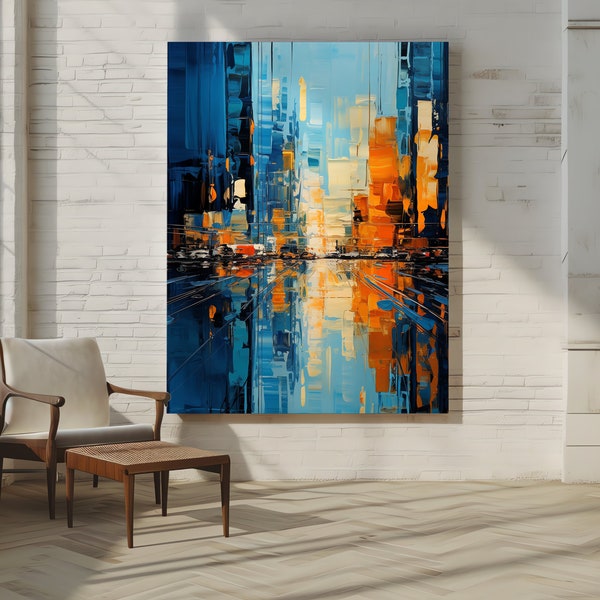 Abstract Cityscape - Etsy