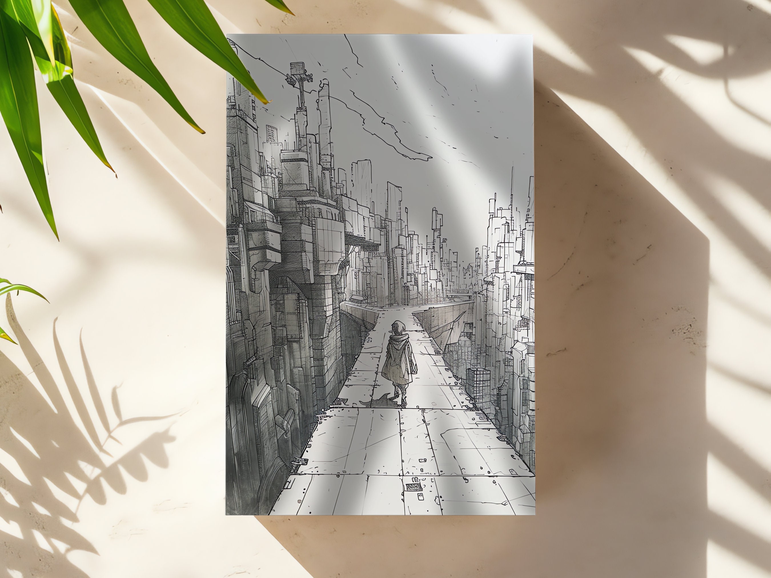 Ink Drawing Urban Woman City Street Art Cgsociety 2D Game Line Art ...