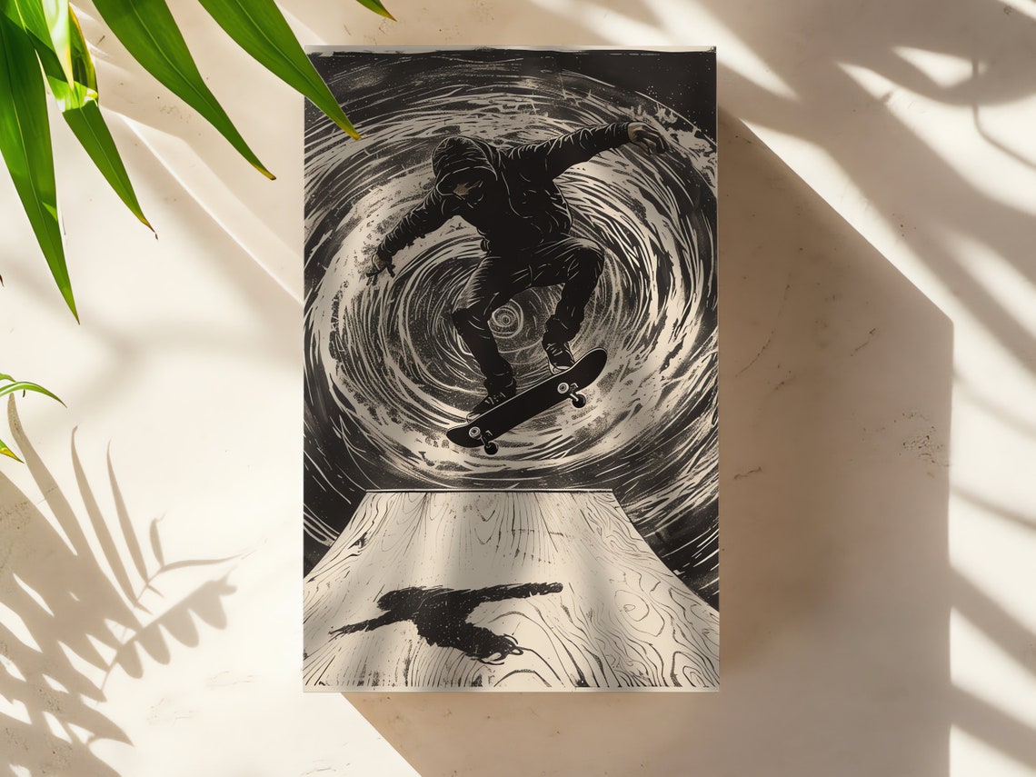 Psychedelic Skateboard Ramp Poster Award-winning Design Stanley ...