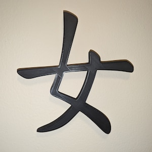Chinese Symbol for Daughter Wall Art - Etsy