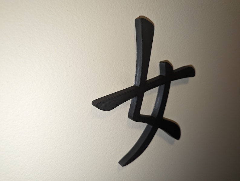 Chinese Symbol for Daughter Wall Art - Etsy