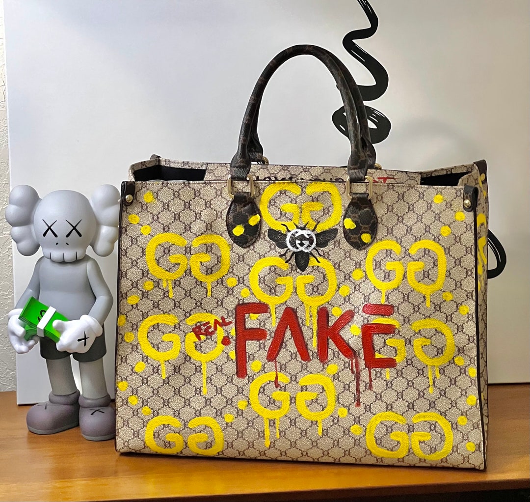 Custom Painted Tote Bag Graffiti - Etsy