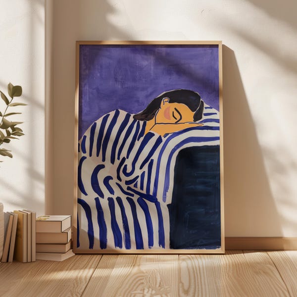 Woman Sleeping Art - Etsy