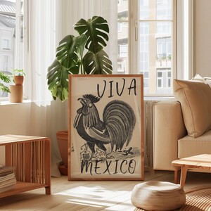 Vintage Mexican Print Retro Mexico Wall Art Trendy Latina Art Prints ...