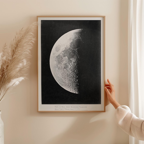 Moon Print - Etsy