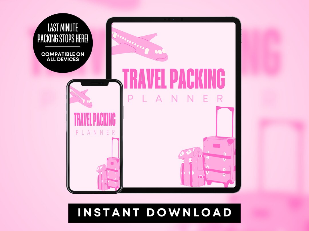 Travel Packing Planner - Packing List, Effortless Packing Perfection ...