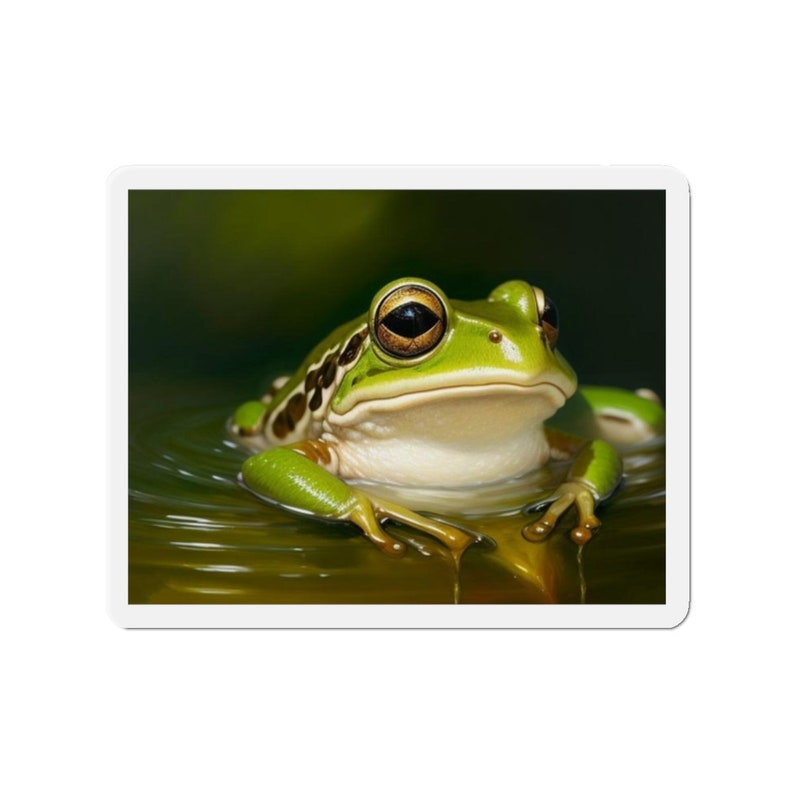 Frog Oil Painting Die-cut Magnet - Etsy