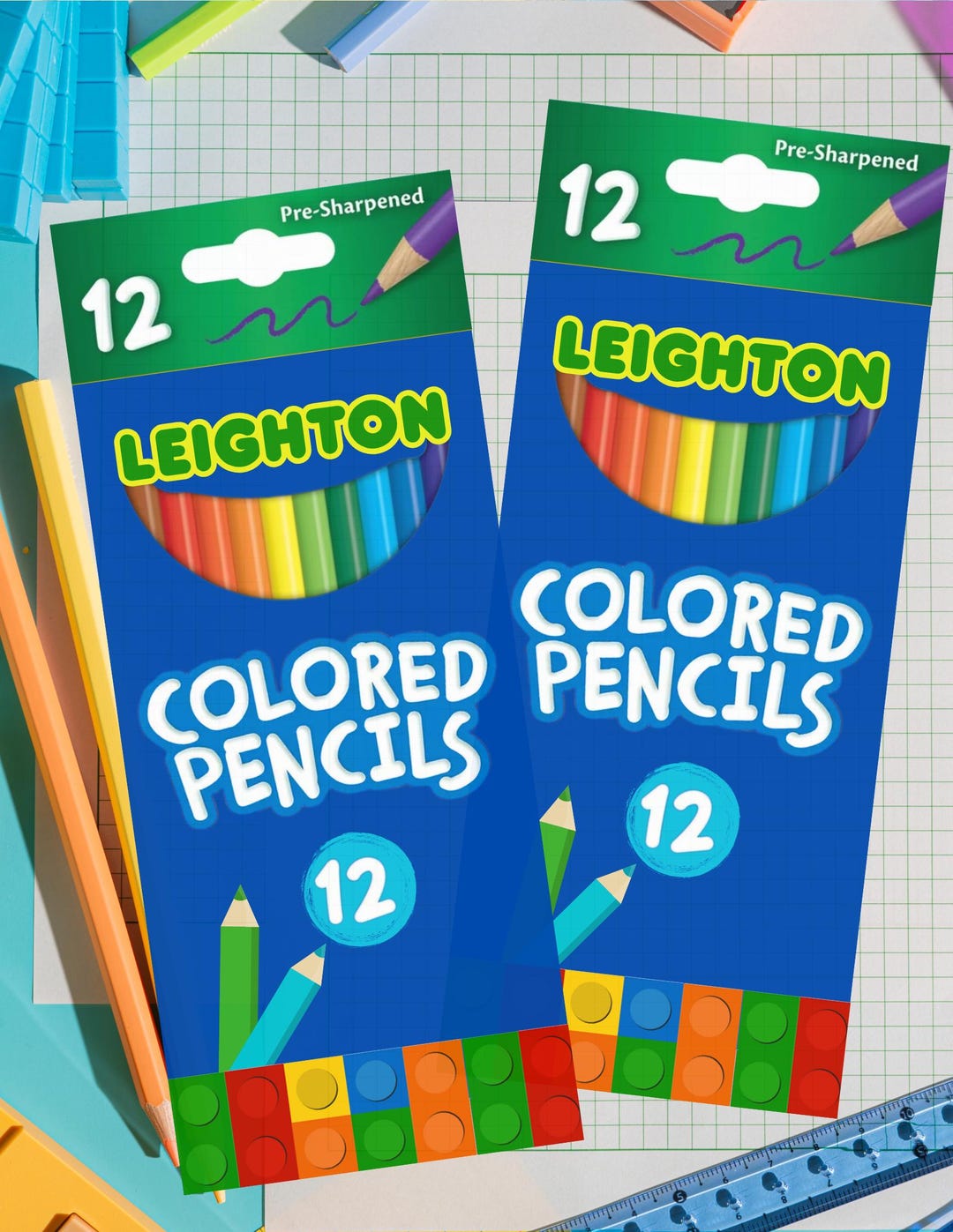 Custom Colored Pencils 12 Count Crayola Colored Pencils Box, Name ...