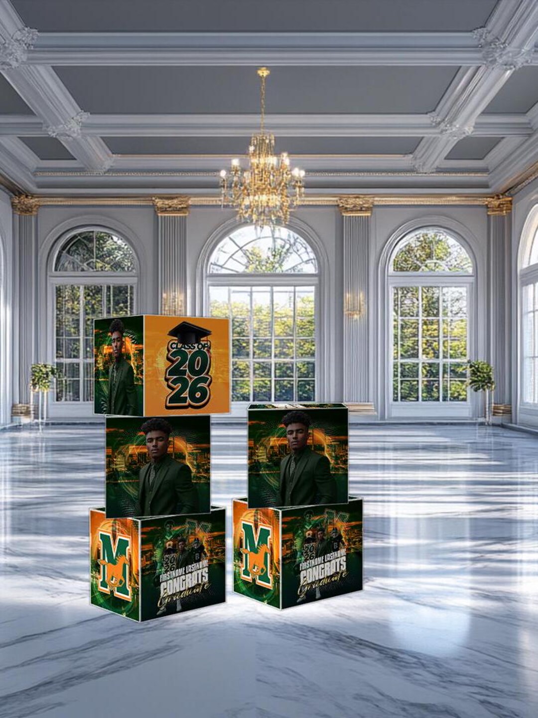 Graduation Party Cubes Custom Grad Cubes, DIY Custom Grad Party Cubes ...