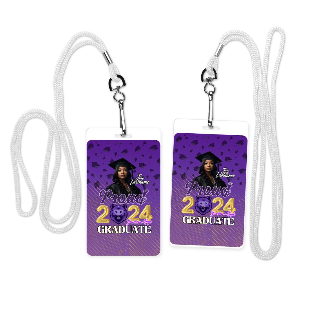 Custom Proud Grad Lanyards - Etsy