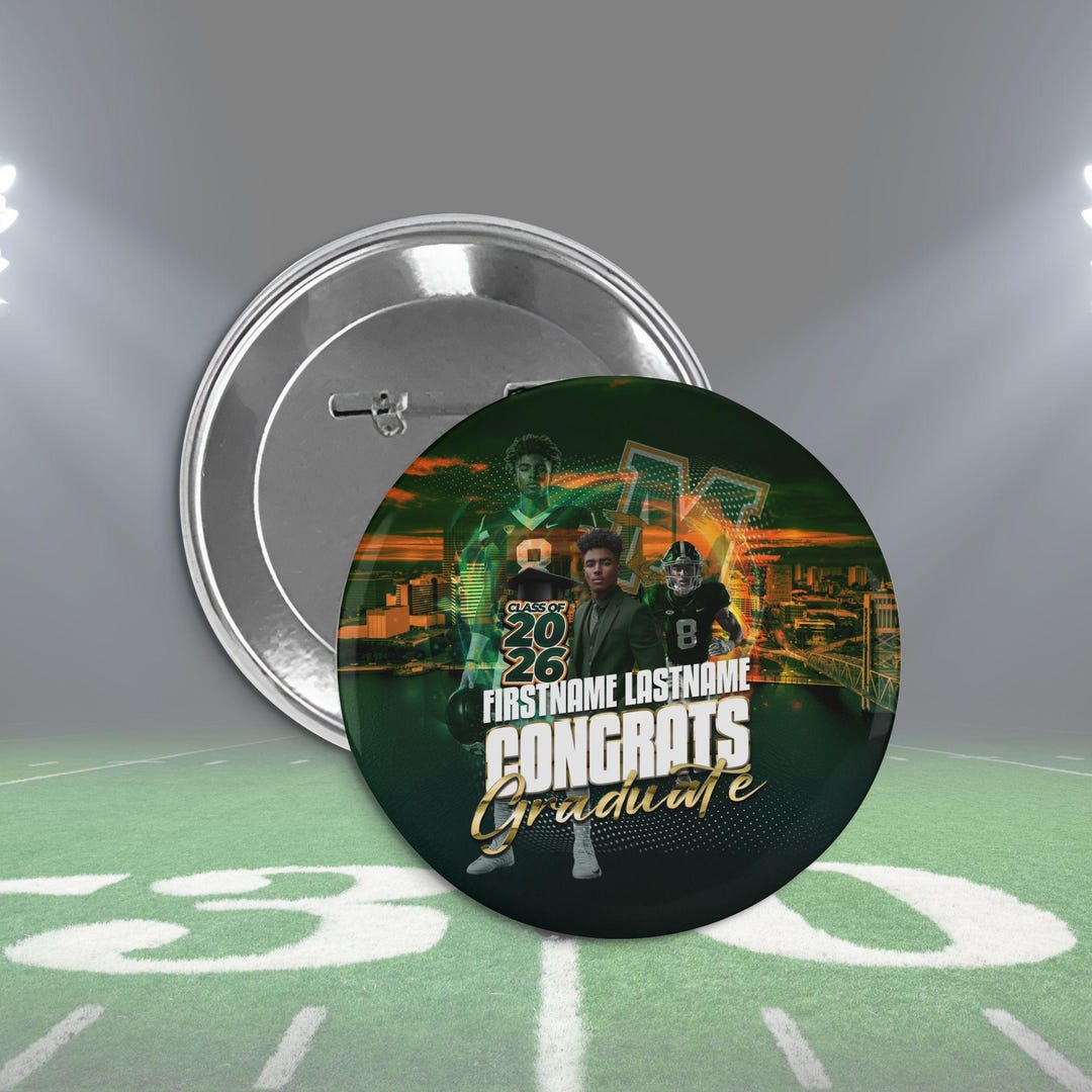 Custom Grad Pins Set of 6 and 12 Personalized Buttons for Graduates ...