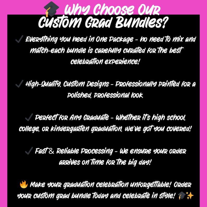 Graduation Bundle - Etsy
