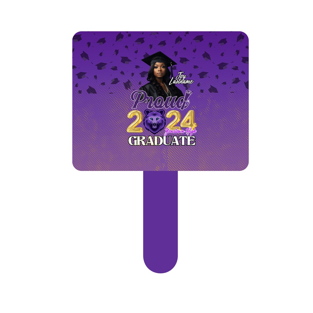 Custom Proud Grad Fan, 2025 Grad Keepsake, Personalized Grad Fan - Etsy