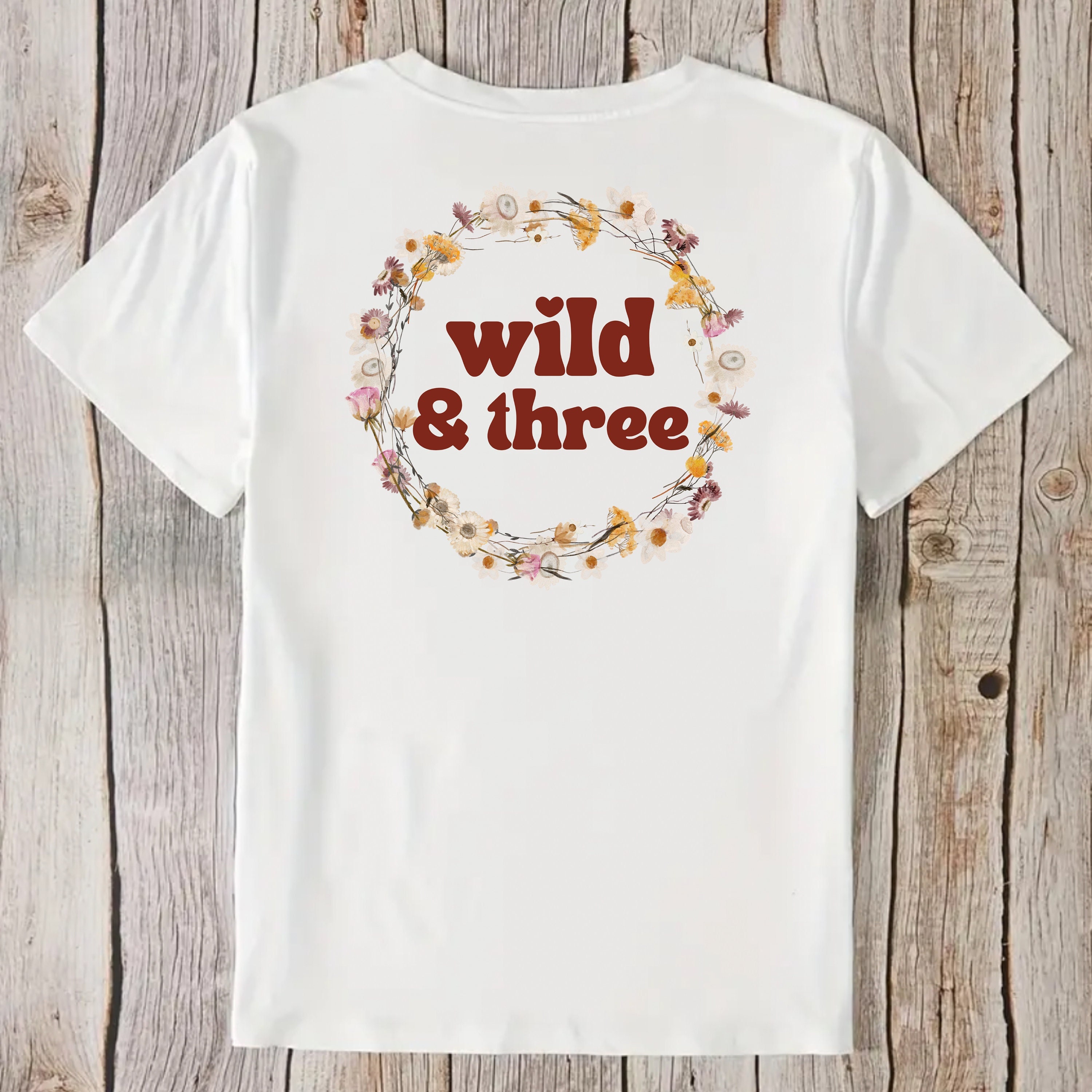 Wild & Three Tshirt Design PNG File - Etsy