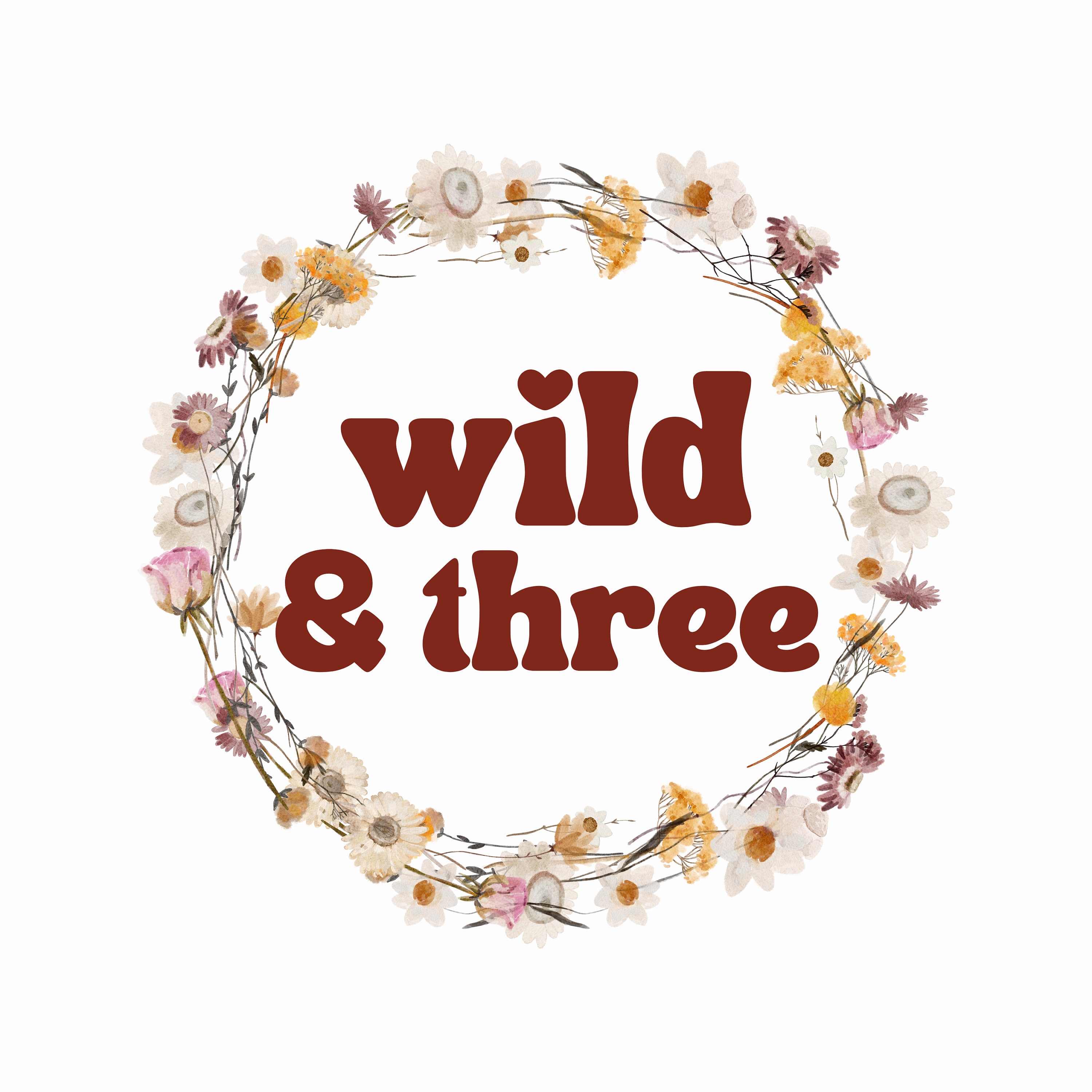 Wild & Three Tshirt Design PNG File - Etsy