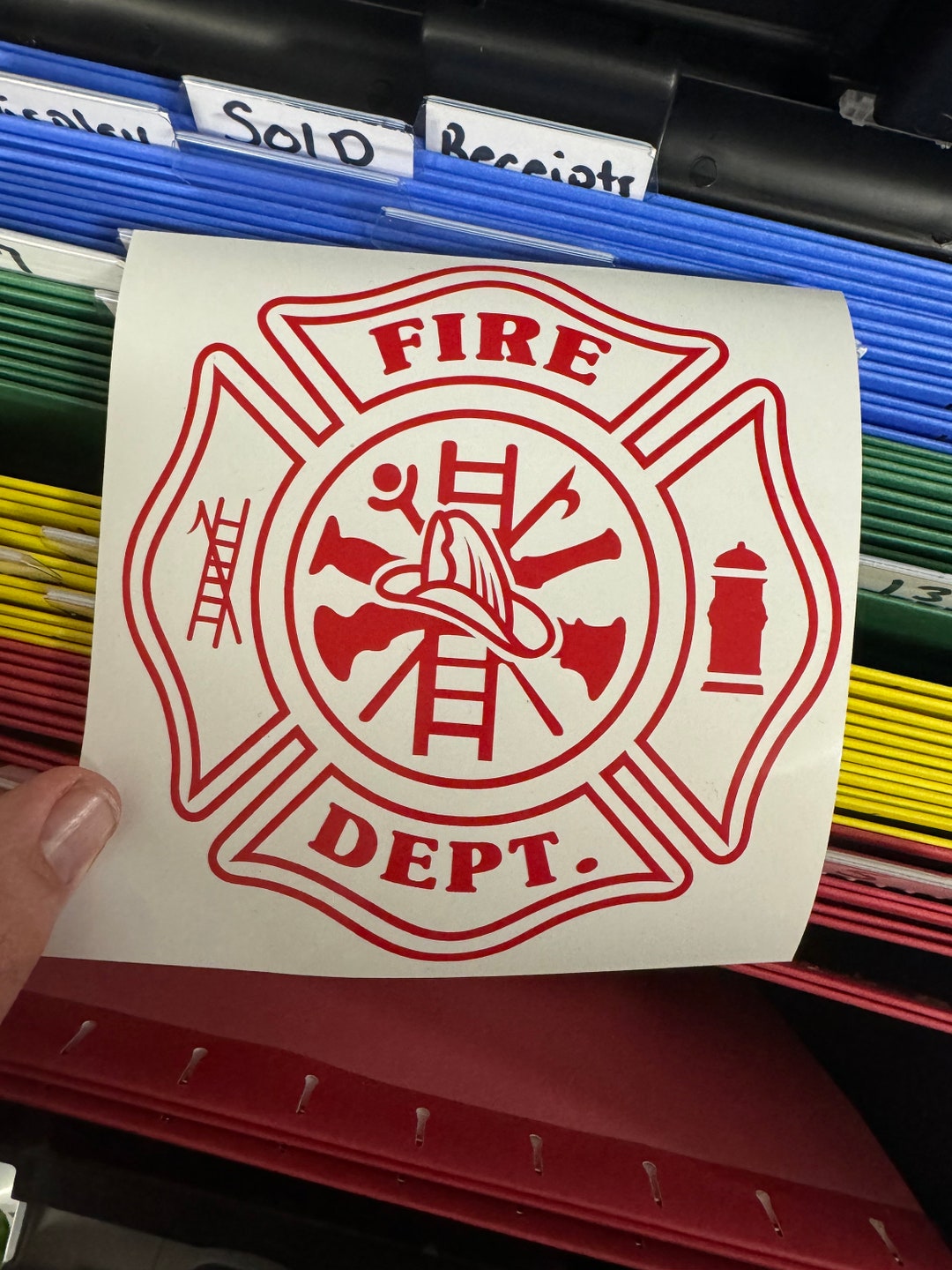 Fire Department Decal - Etsy