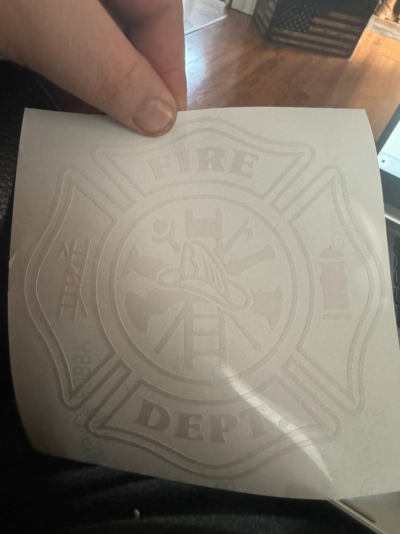 Fire Department Decal - Etsy
